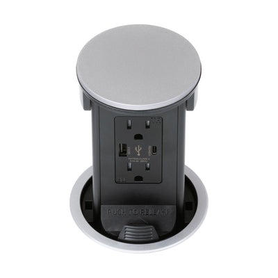 Kitchen Power Pop Ups | Hidden Countertop Outlet Receptacles
