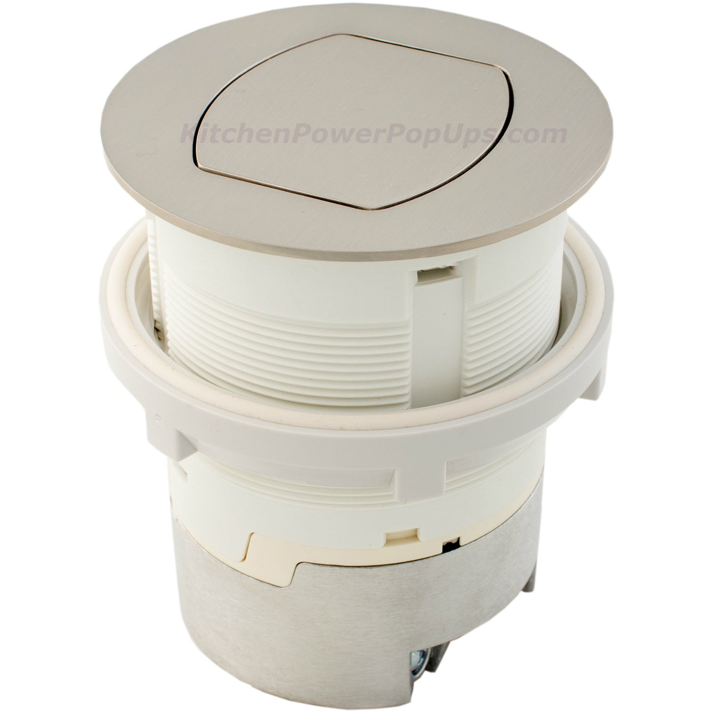 Hubbell RCT201NI Waterproof Pop Up Flush Mount Counter Outlet - Nickel ...