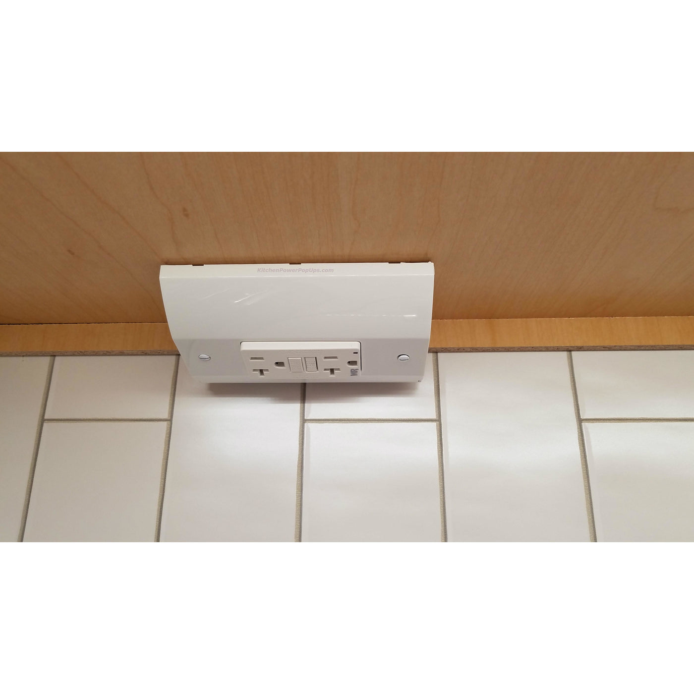 GFCI Power Strip, Under Cabinet Low Profile Power Outlet Box, White ...